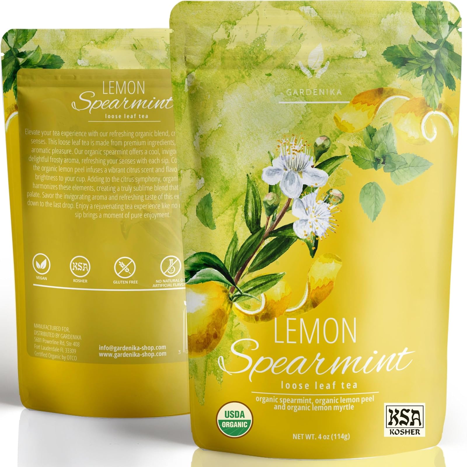 Gardenika lemon spearmint herbal tea