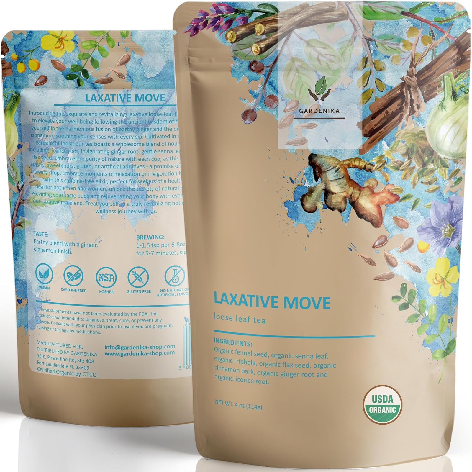 Gardenika organic laxative tea benefits