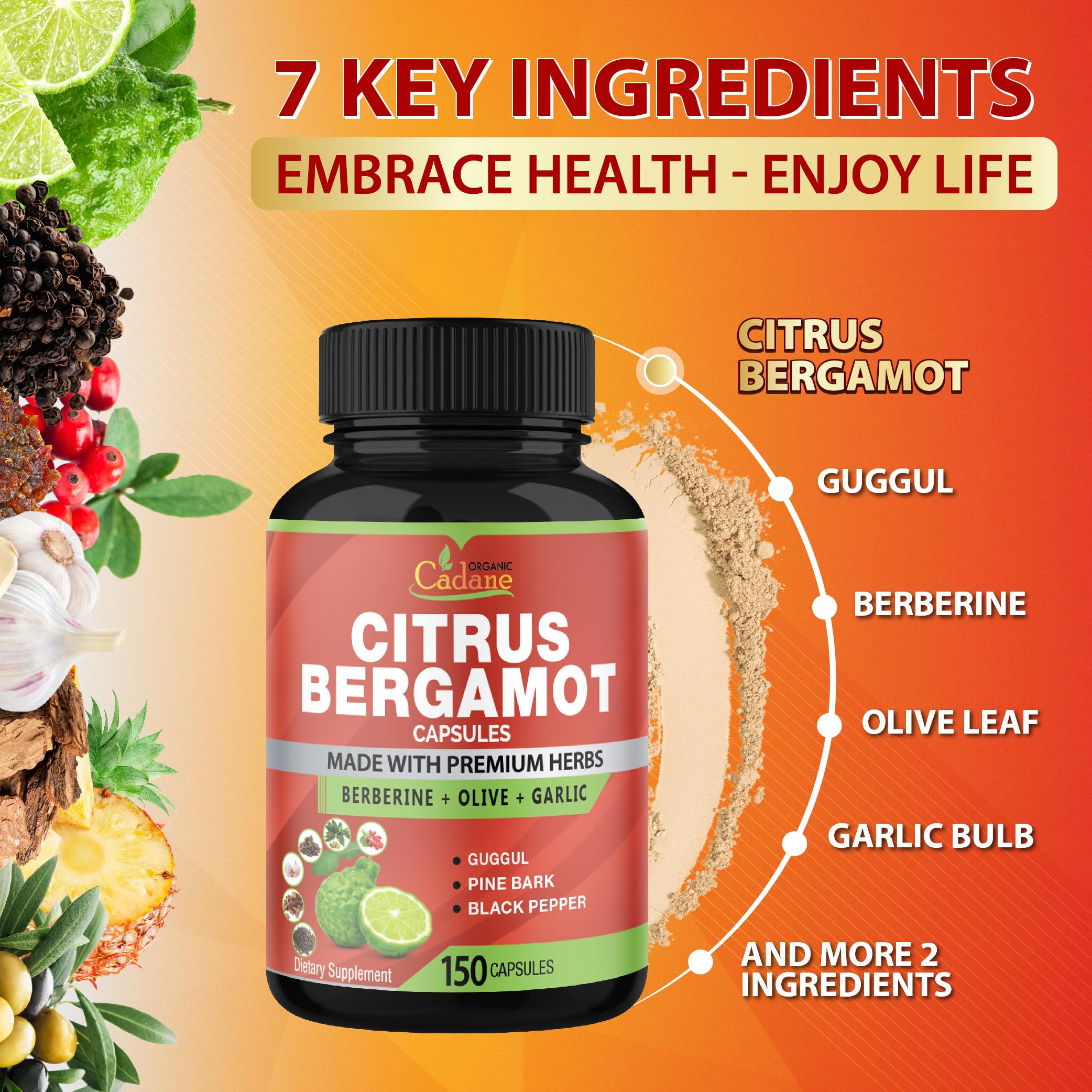 Garlic capsules for daily vitality