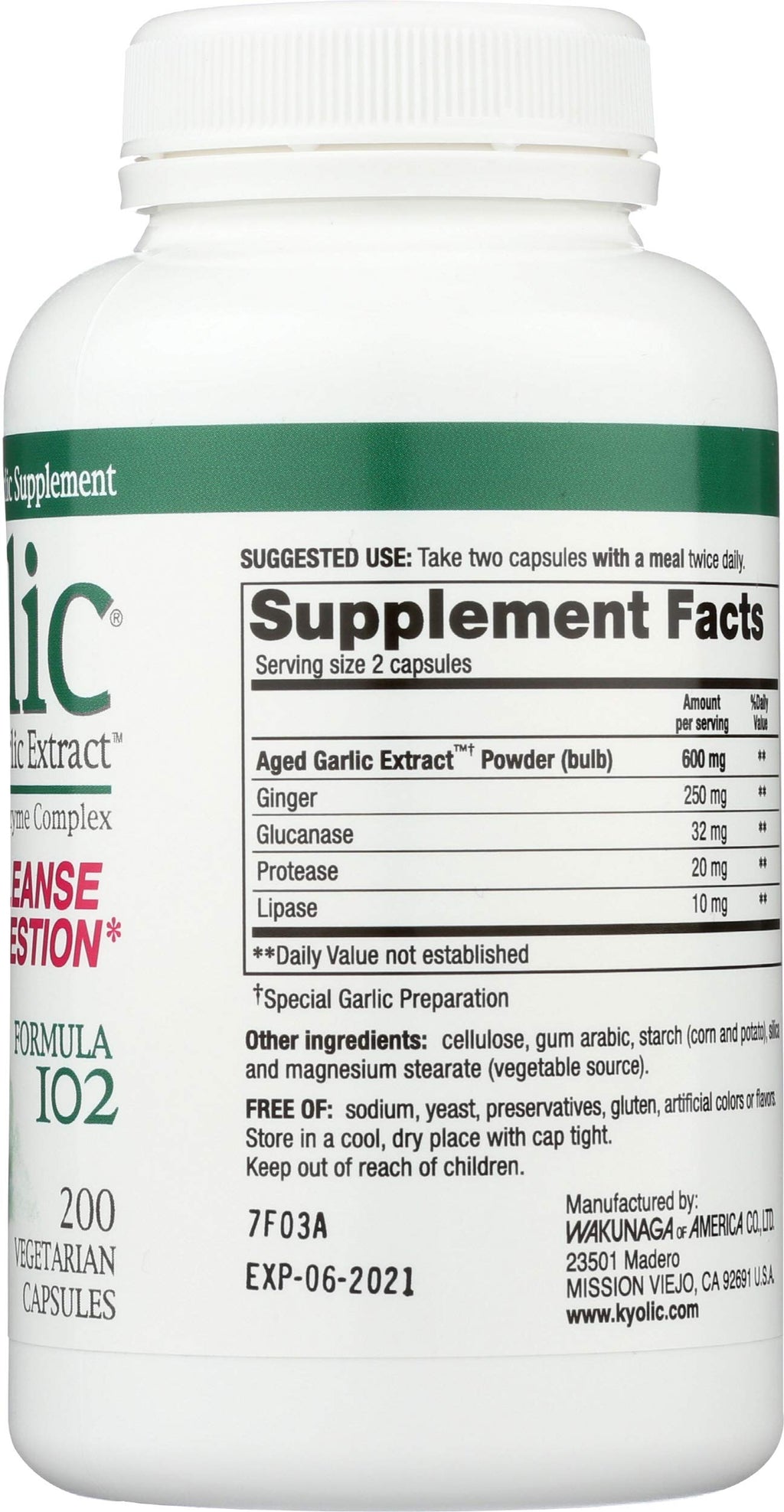 garlic capsules for digestive support
