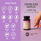 Garlic capsules for heart health