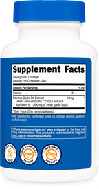 Garlic capsules for heart health