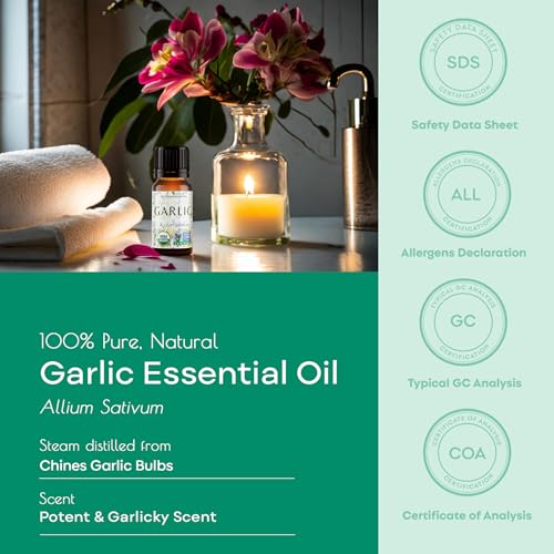 Garlic essential oil for relaxation