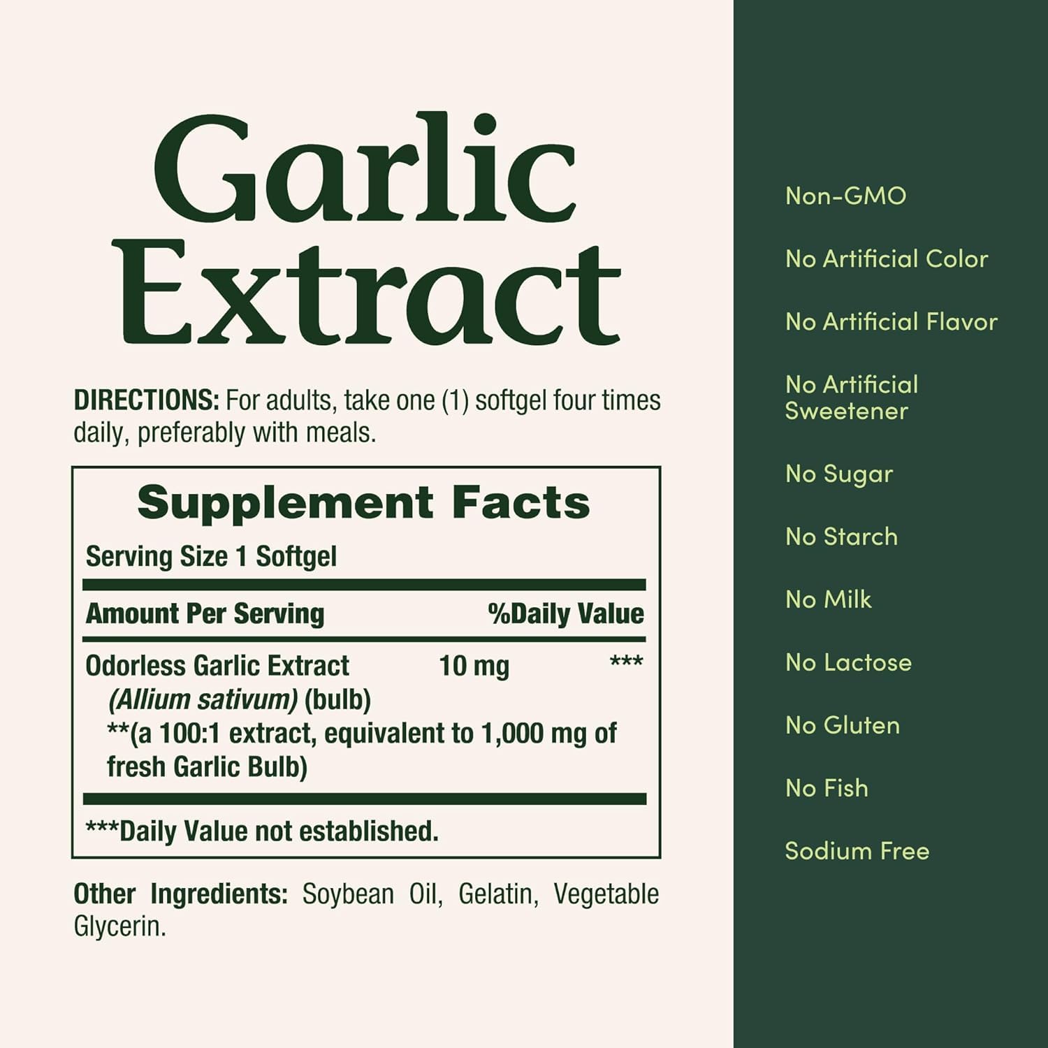 Garlic extract for healthy digestion