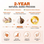 Garlic softgels for cholesterol management