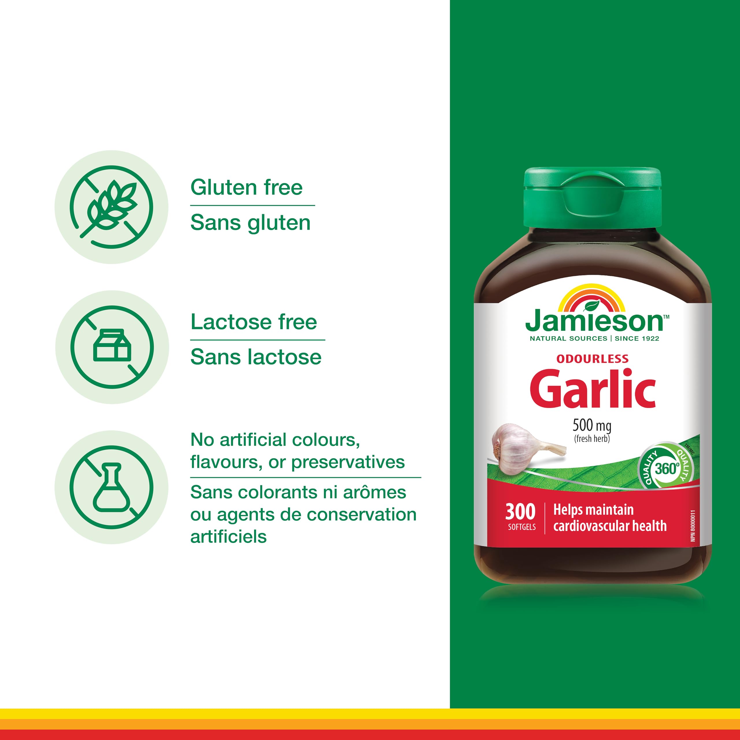 Garlic softgels for overall vitality