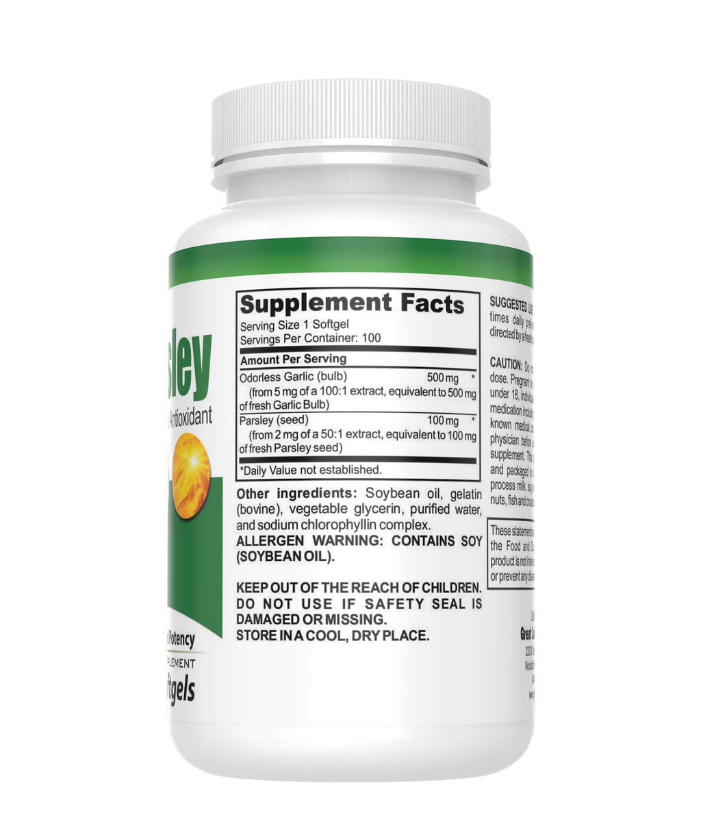 garlic softgels for overall vitality