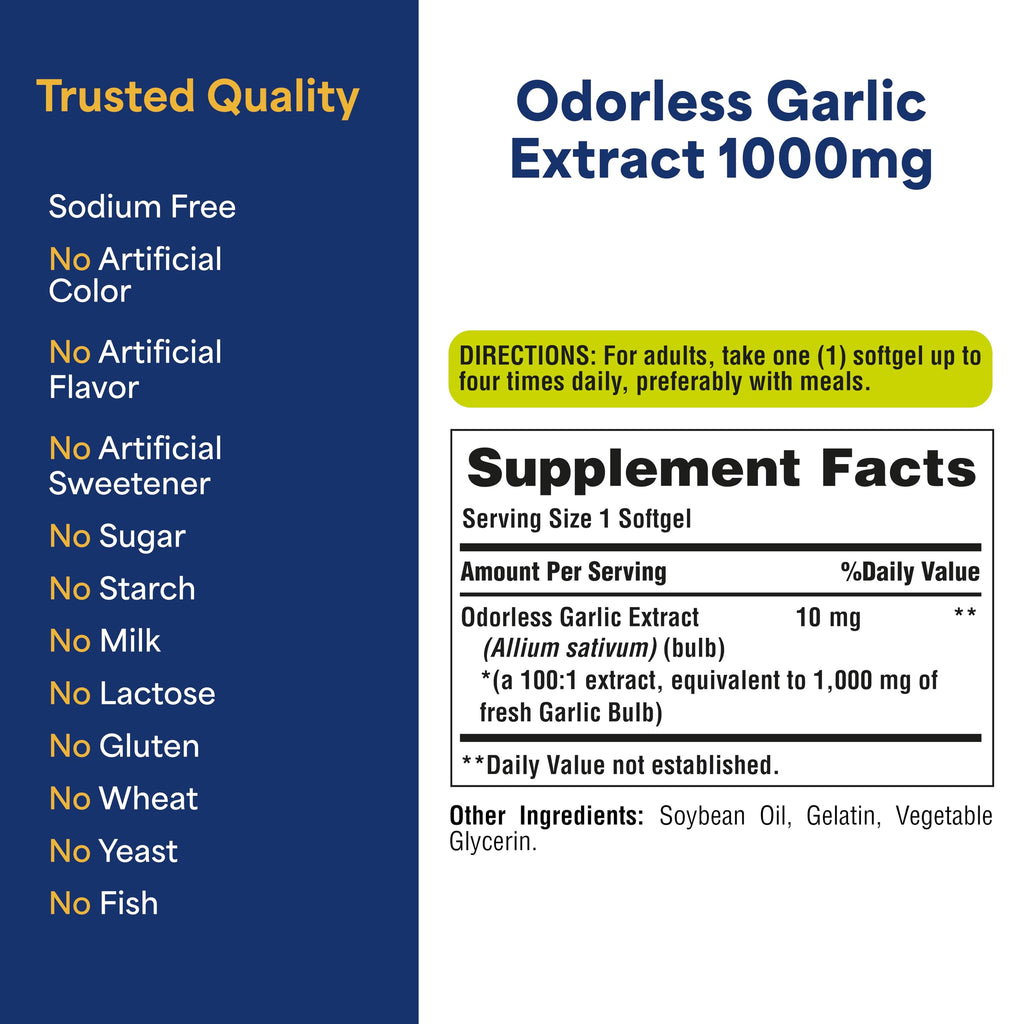 garlic supplements for a healthy lifestyle