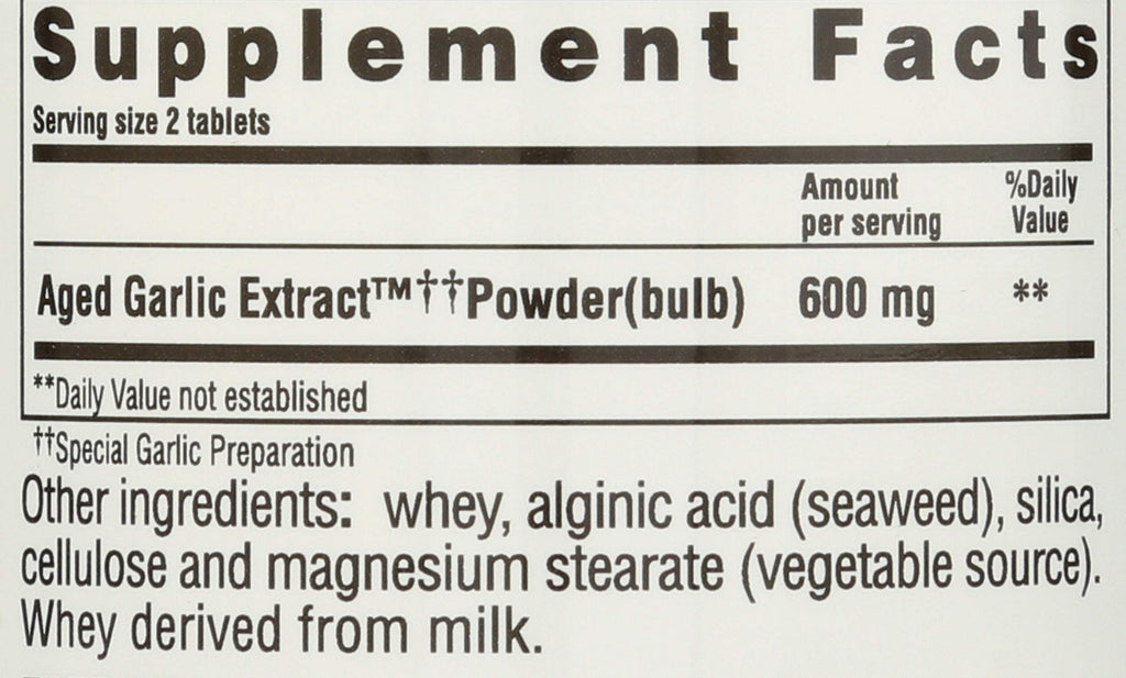 Garlic tablets for daily health boost