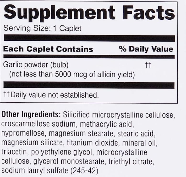Garlique garlic caplets for daily health
