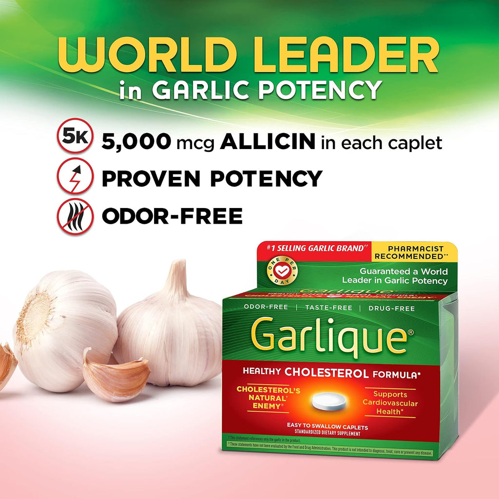 Garlique garlic for cholesterol management