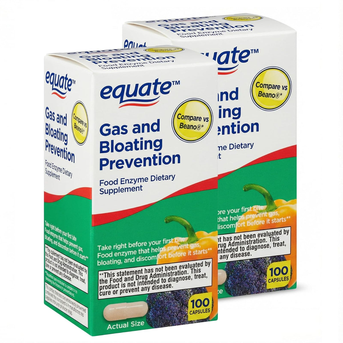 Gas relief digestive enzyme capsules