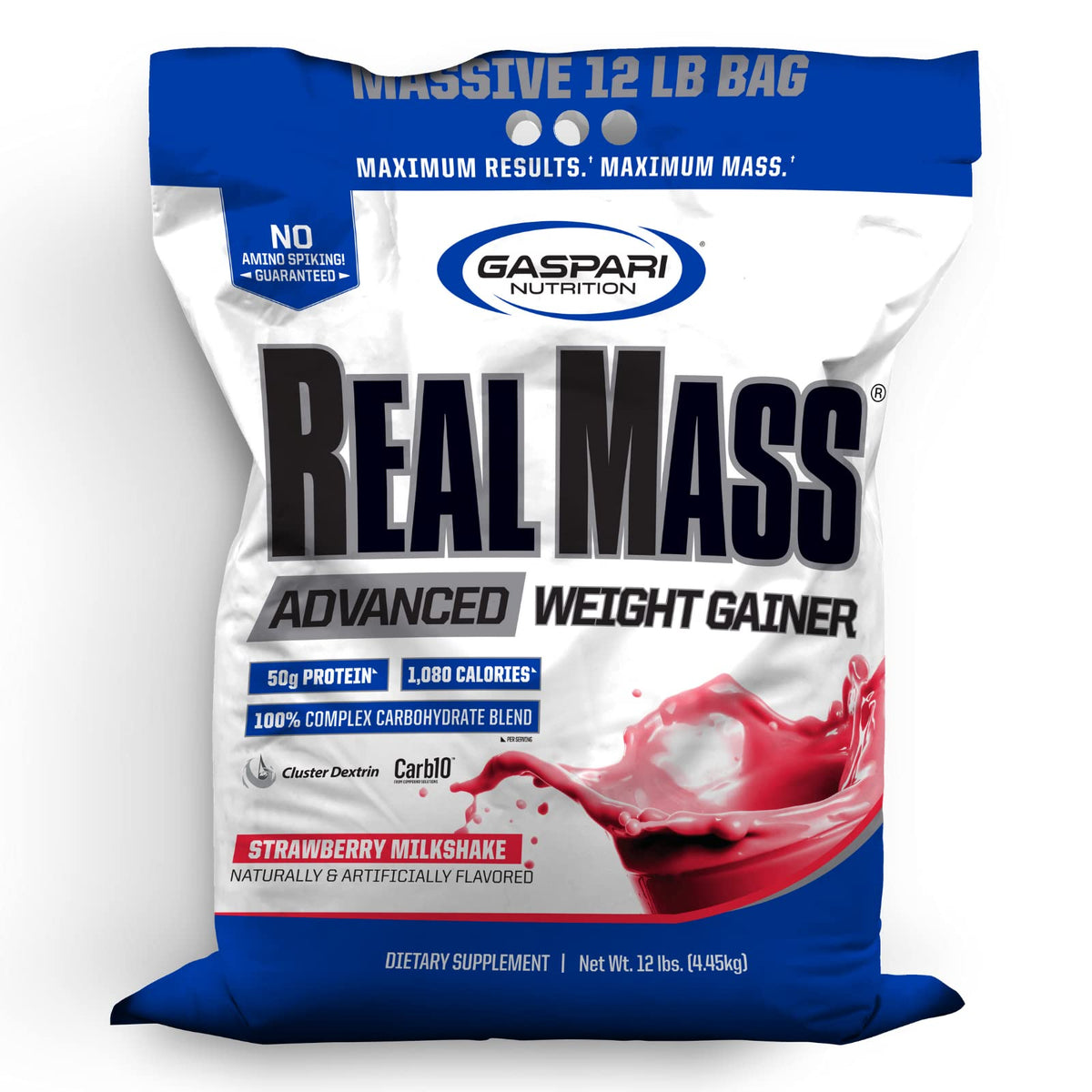 Gaspari Nutrition Real Mass strawberry protein