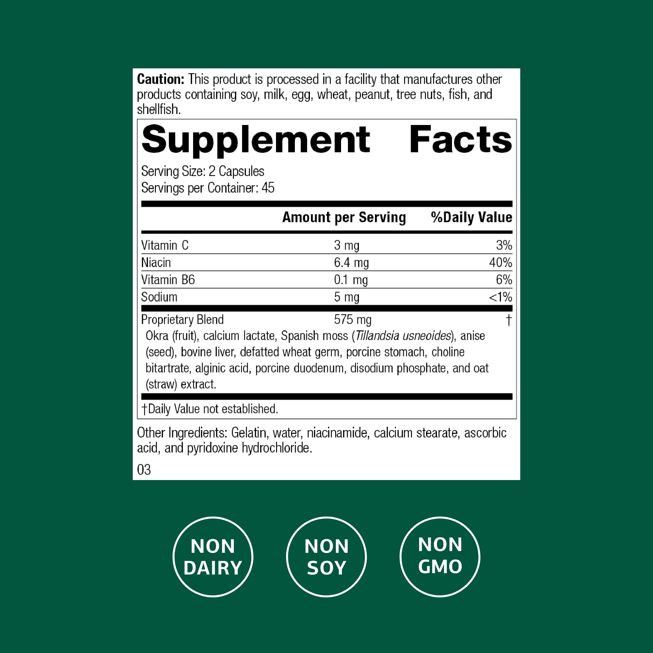 Gastrex capsules for GI tract wellness