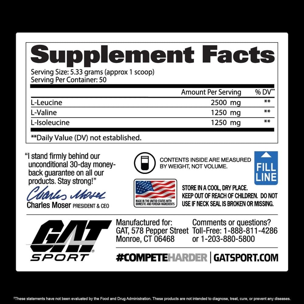 GAT SPORT amino acids for recovery