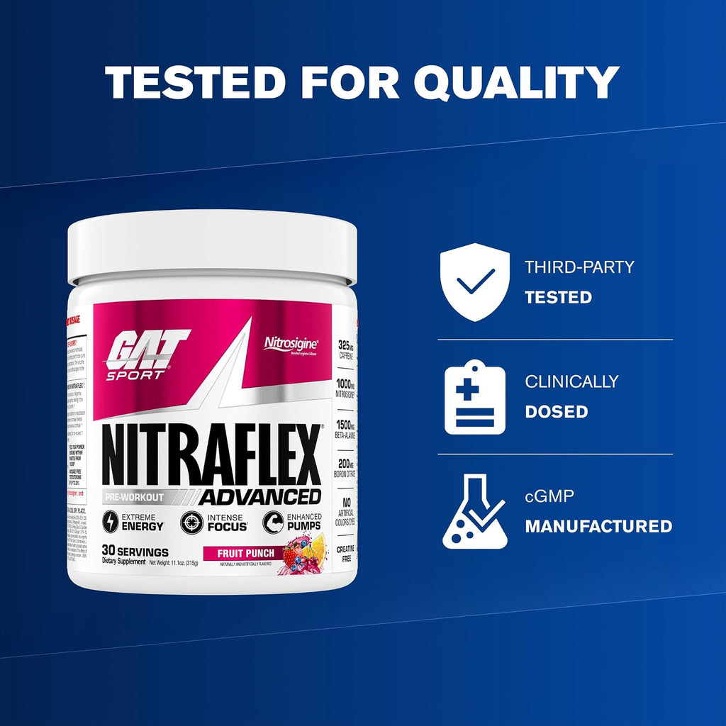 GAT Sport Nitraflex pre-workout supplement