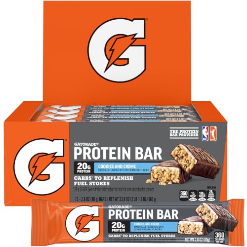 Gatorade whey protein bars cookies and crème