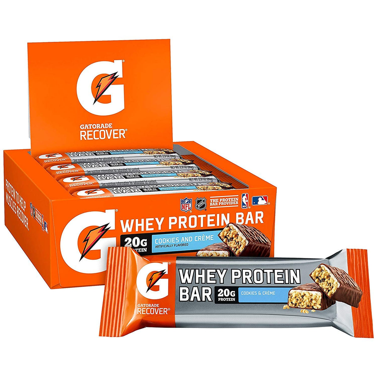 Gatorade whey protein recovery bars