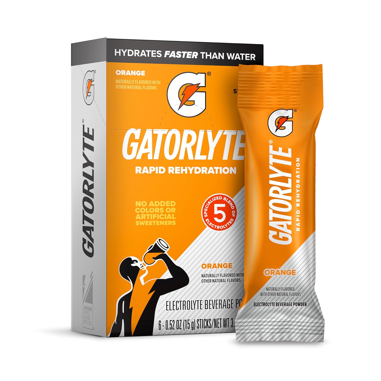 Gatorlyte Powder Orange hydration supplement