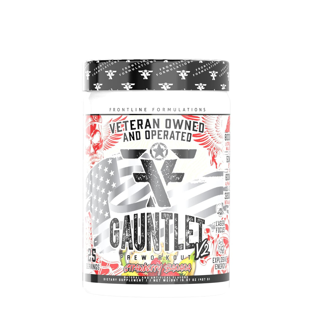 Gauntlet pre workout strawberry banana energy boost