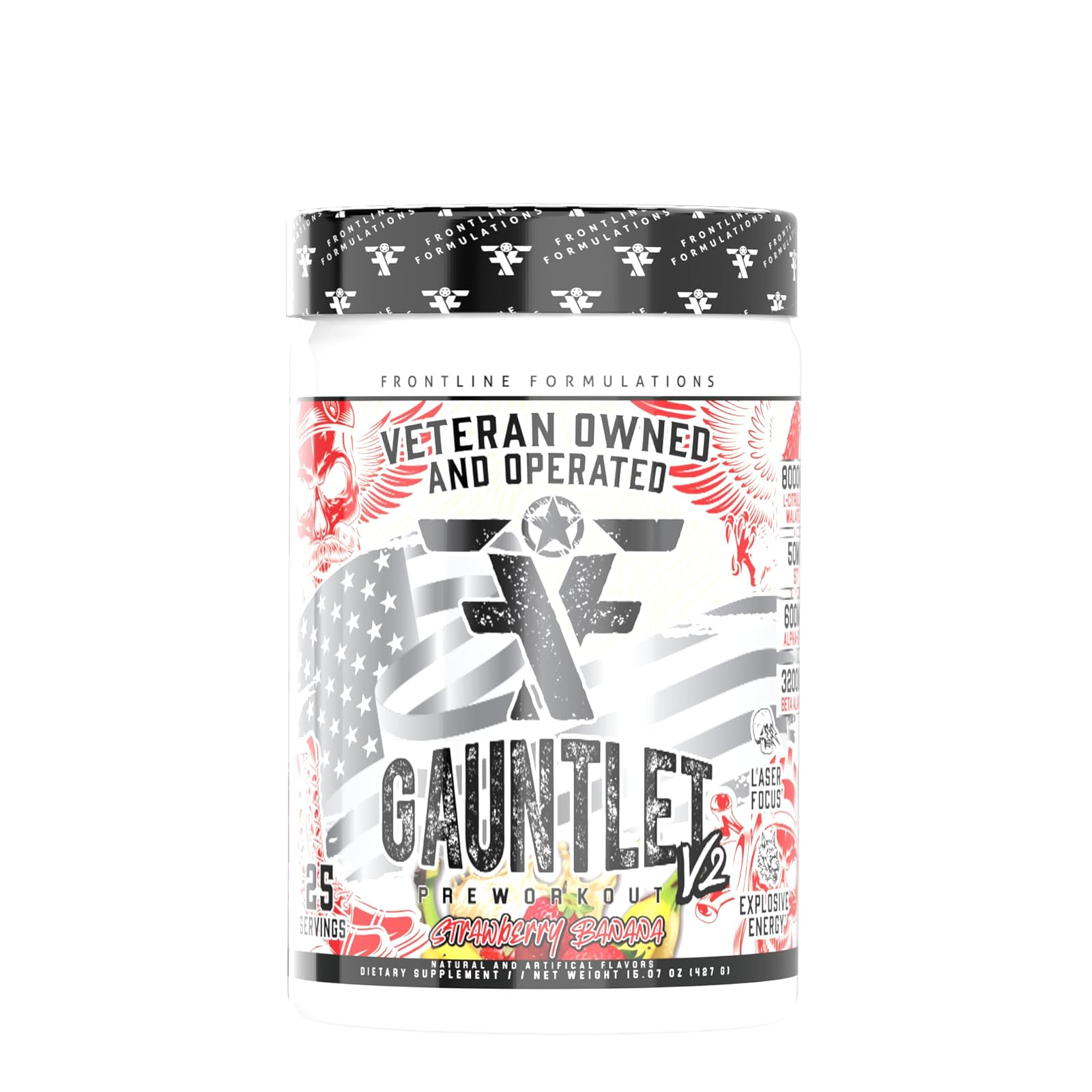 Gauntlet pre workout strawberry banana energy boost