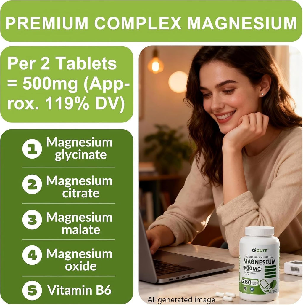 GCUTE Magnesium Glycinate for better sleep