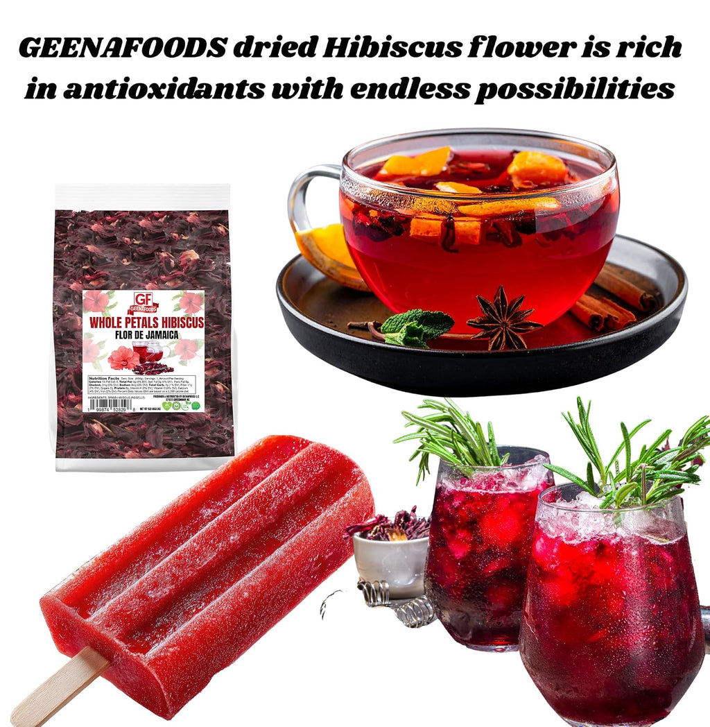 Geenafoods hibiscus flowers for tea blends