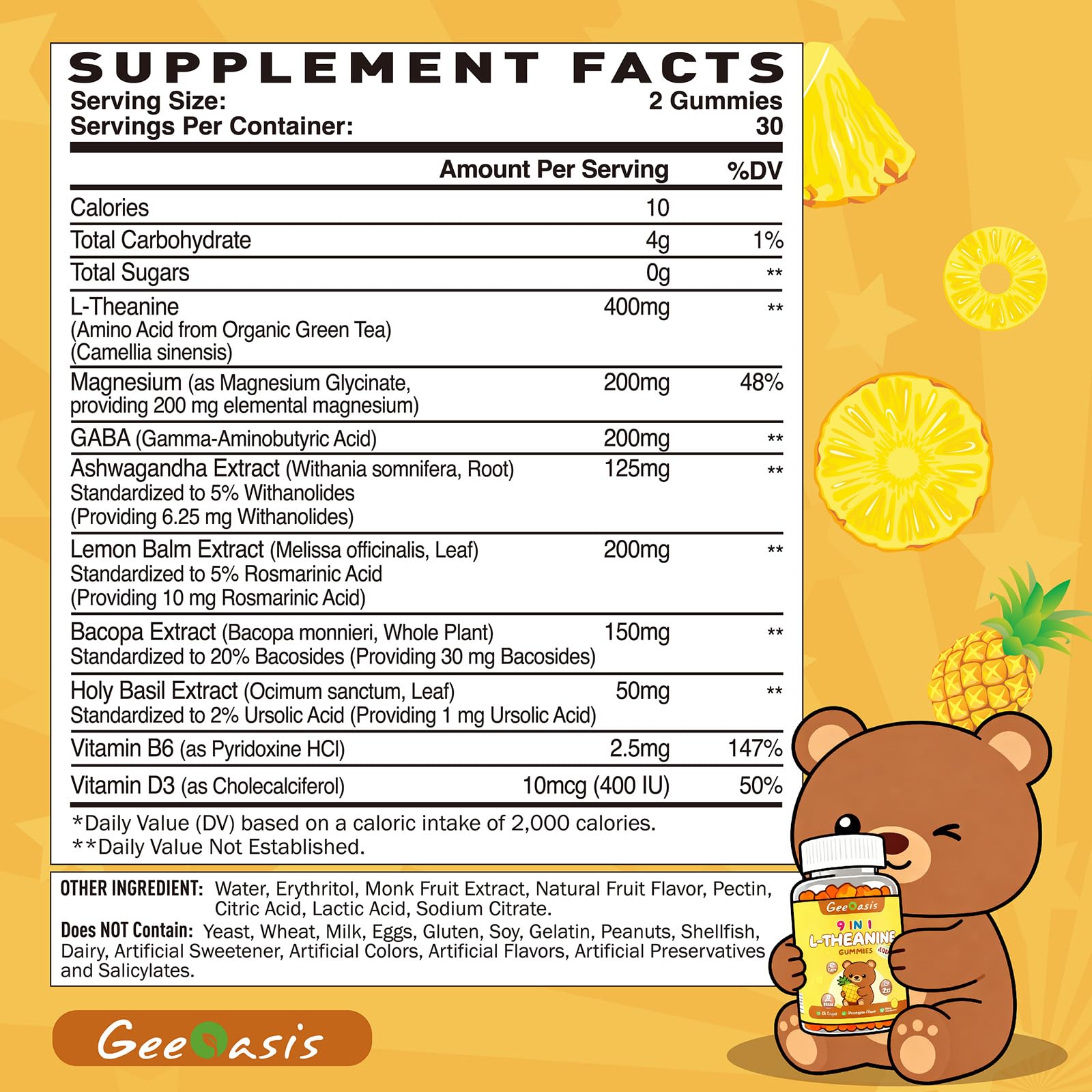 Geeoasis L-theanine stress relief