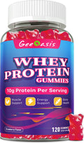 Geeoasis strawberry whey protein gummies