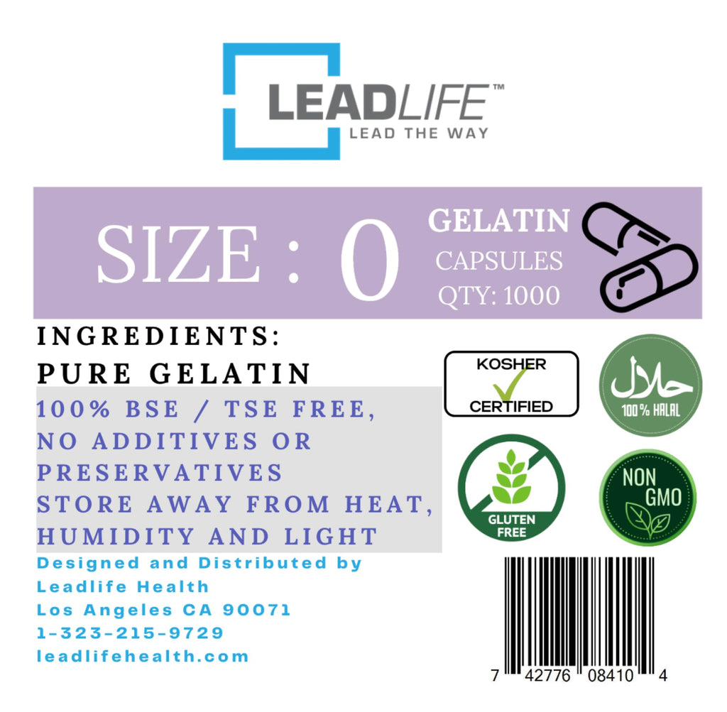 gelatin capsules for vitamins