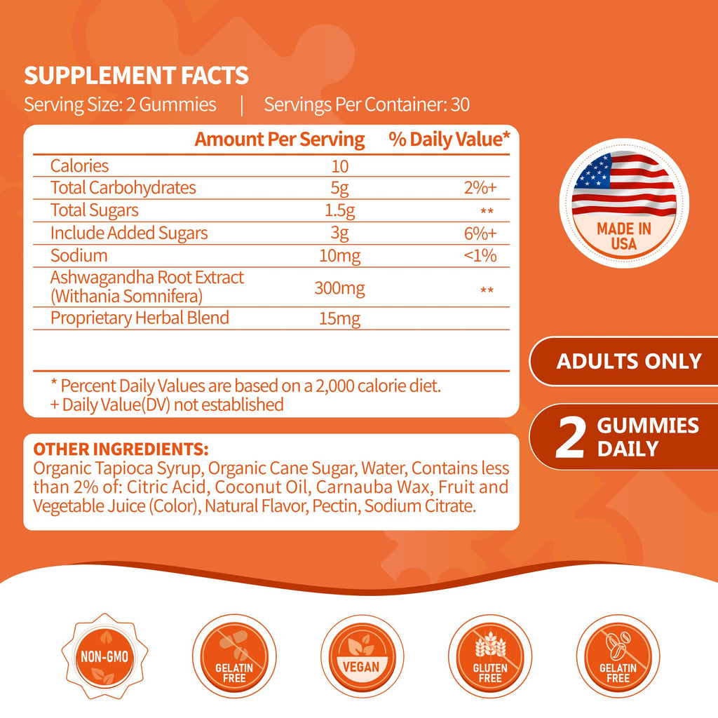 gelatin-free ashwagandha gummy supplements