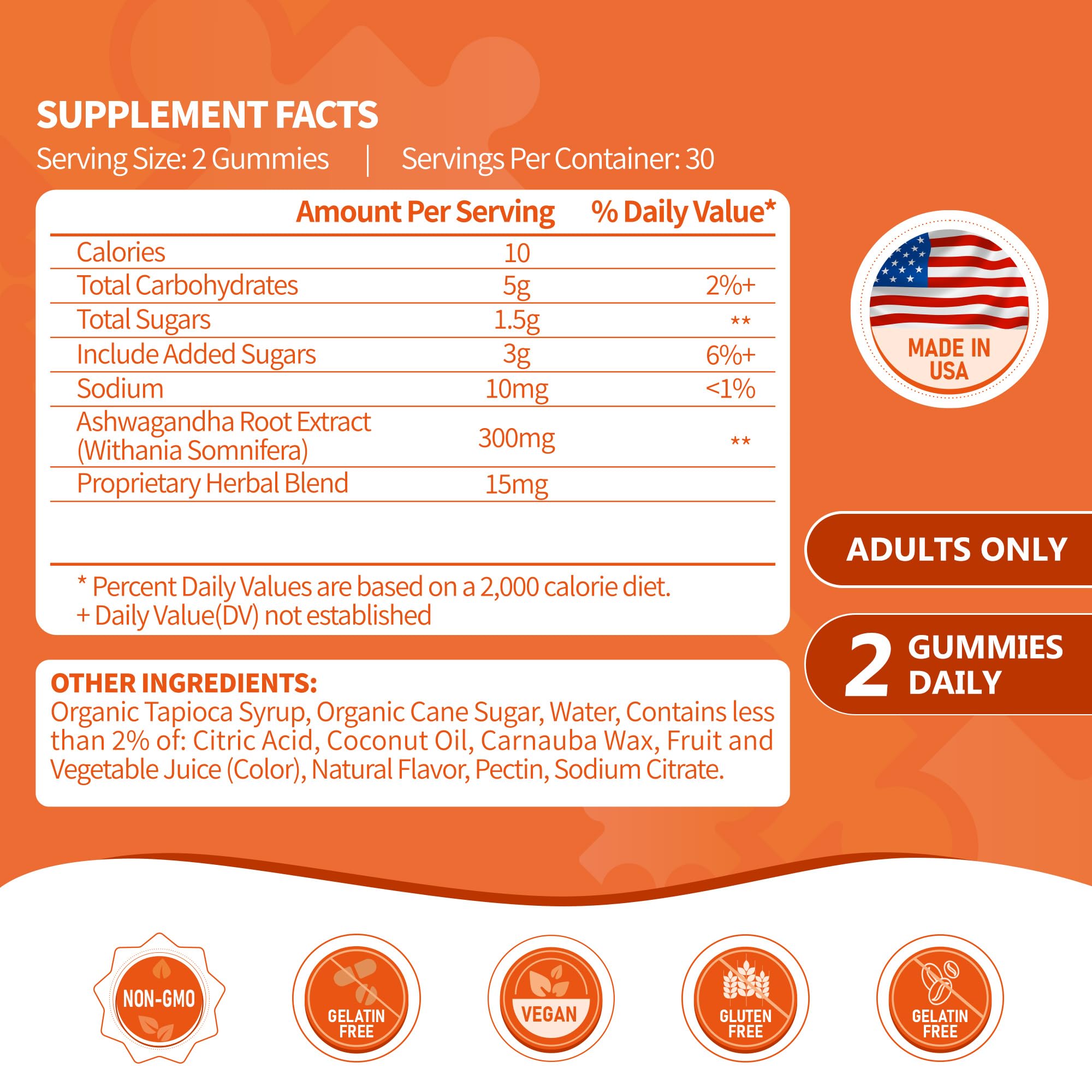 gelatin-free ashwagandha gummy supplements