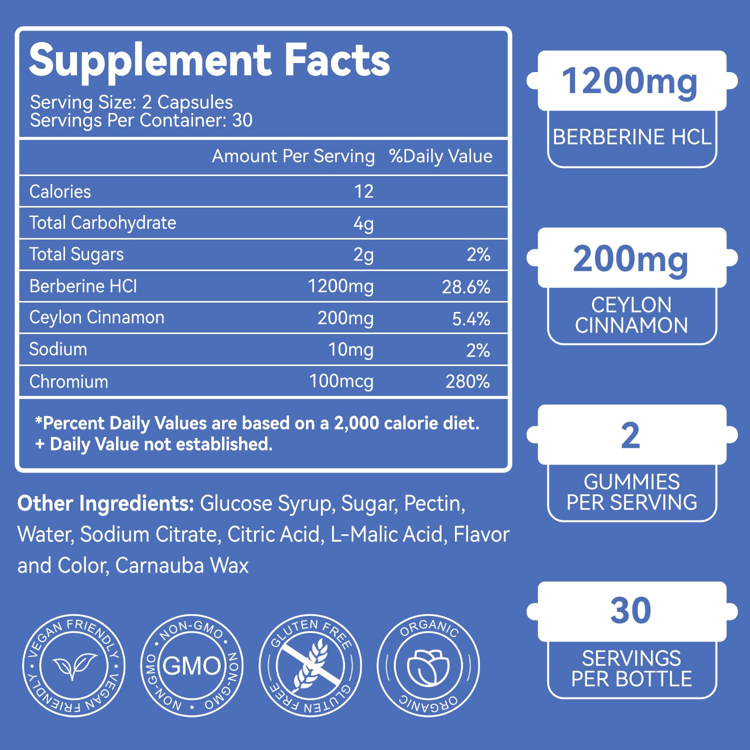 gelatin-free berberine gummies in Canada