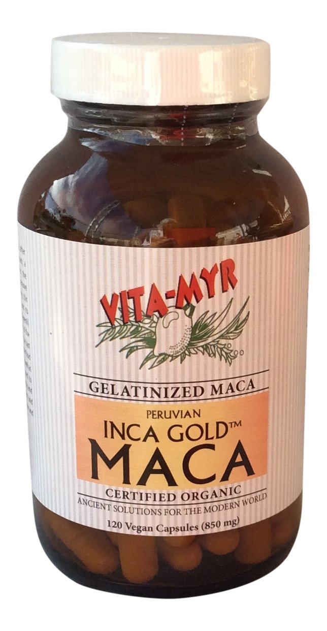 Gelatinized maca capsules for digestion