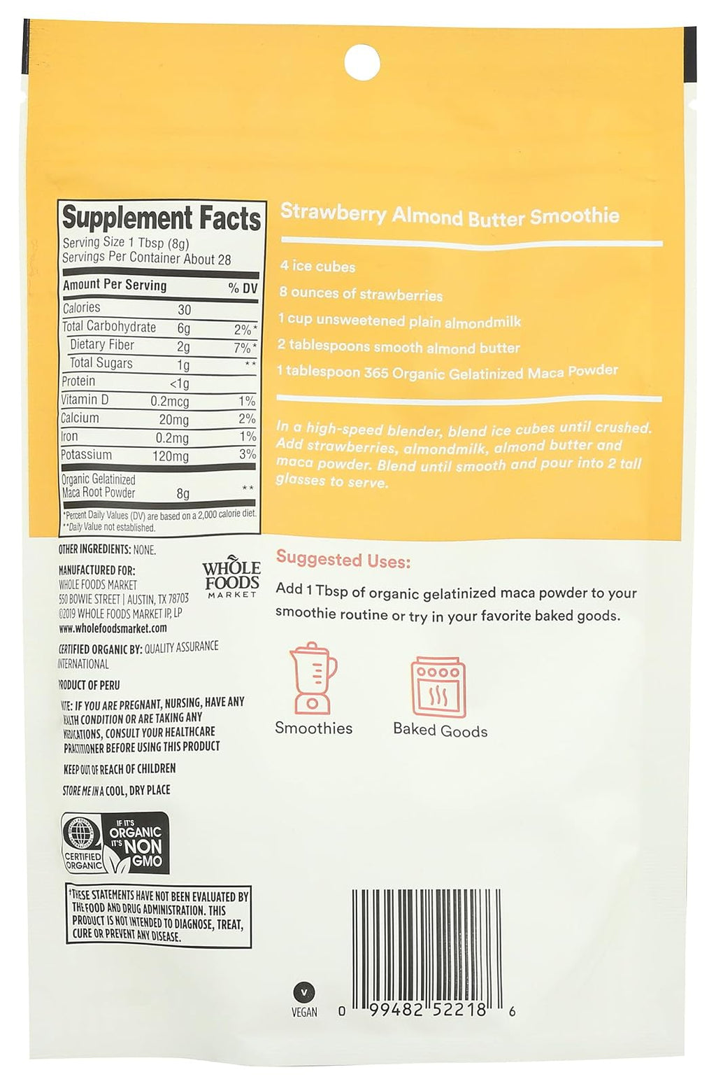 gelatinized maca powder for smoothies