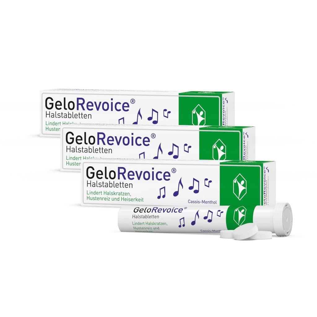 GeloRevoice throat tablets for soothing relief
