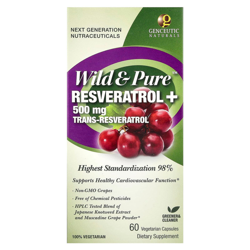 Genceutic Naturals Resveratrol supplement benefits