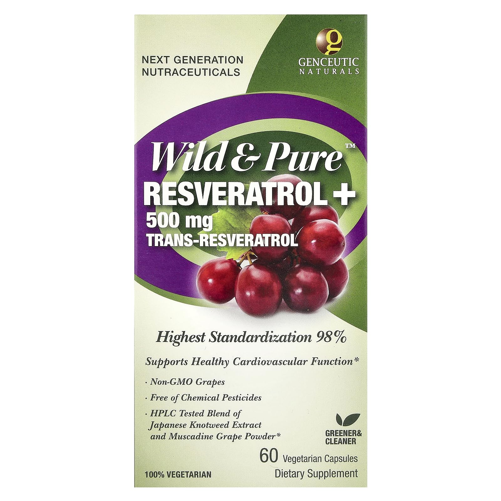 Genceutic Naturals Resveratrol supplement benefits