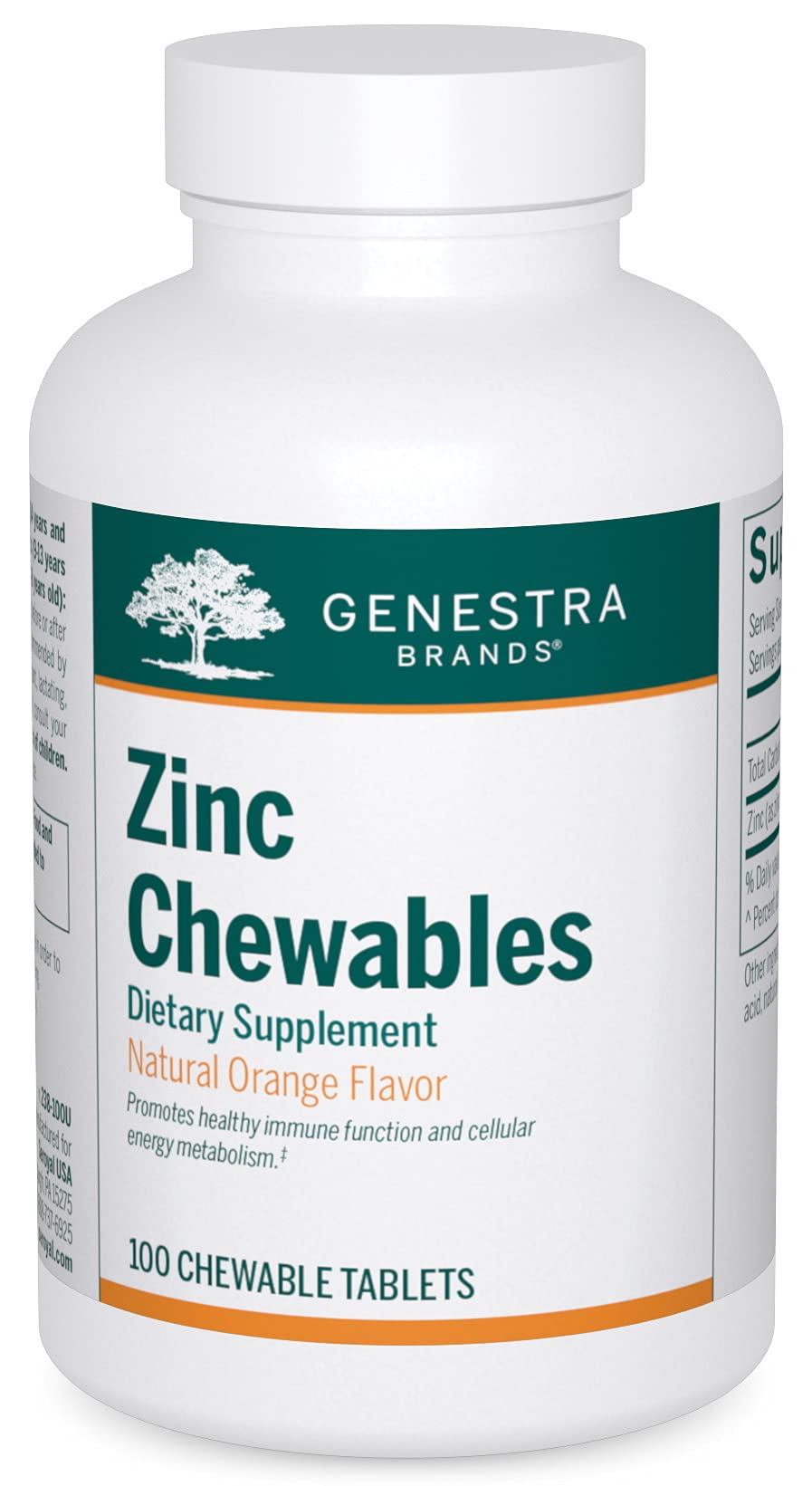 Genestra Brands zinc chewables immune support