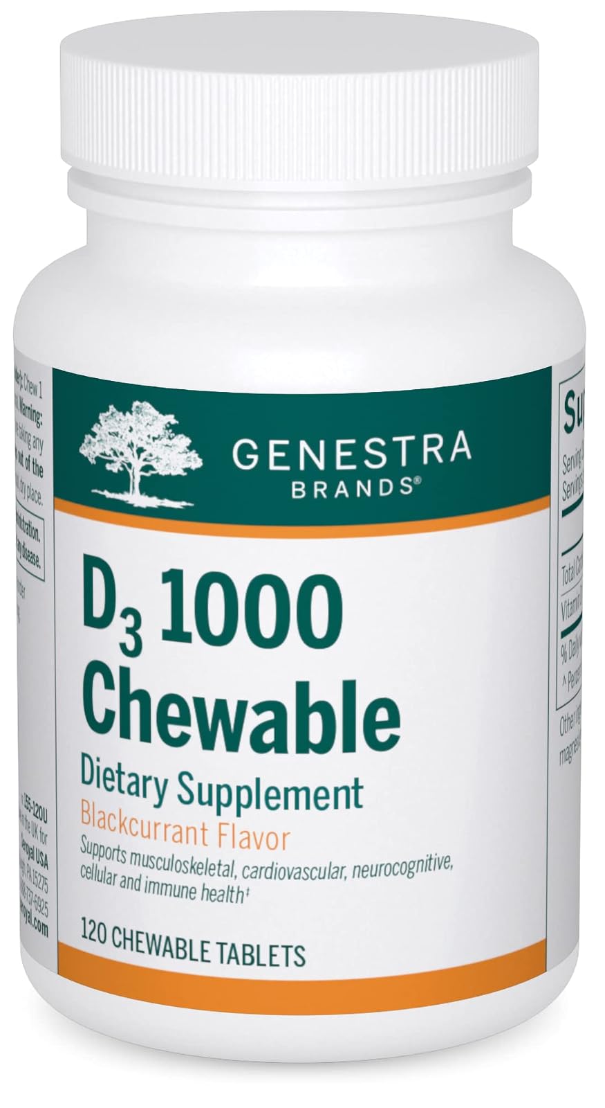 Genestra D3 1000 IU chewable tablets