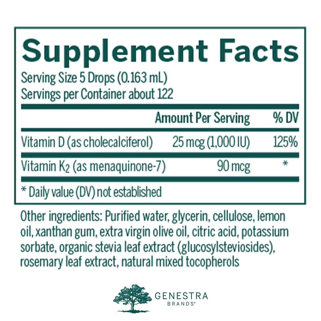 Genestra D3 K2 Mulsion benefits