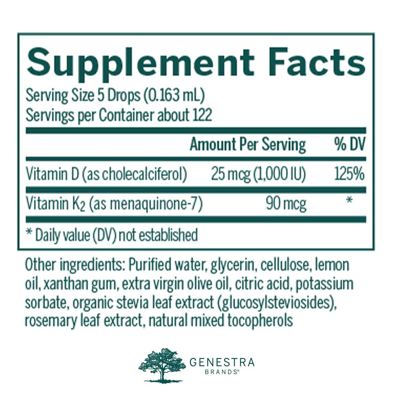 Genestra D3 K2 Mulsion benefits