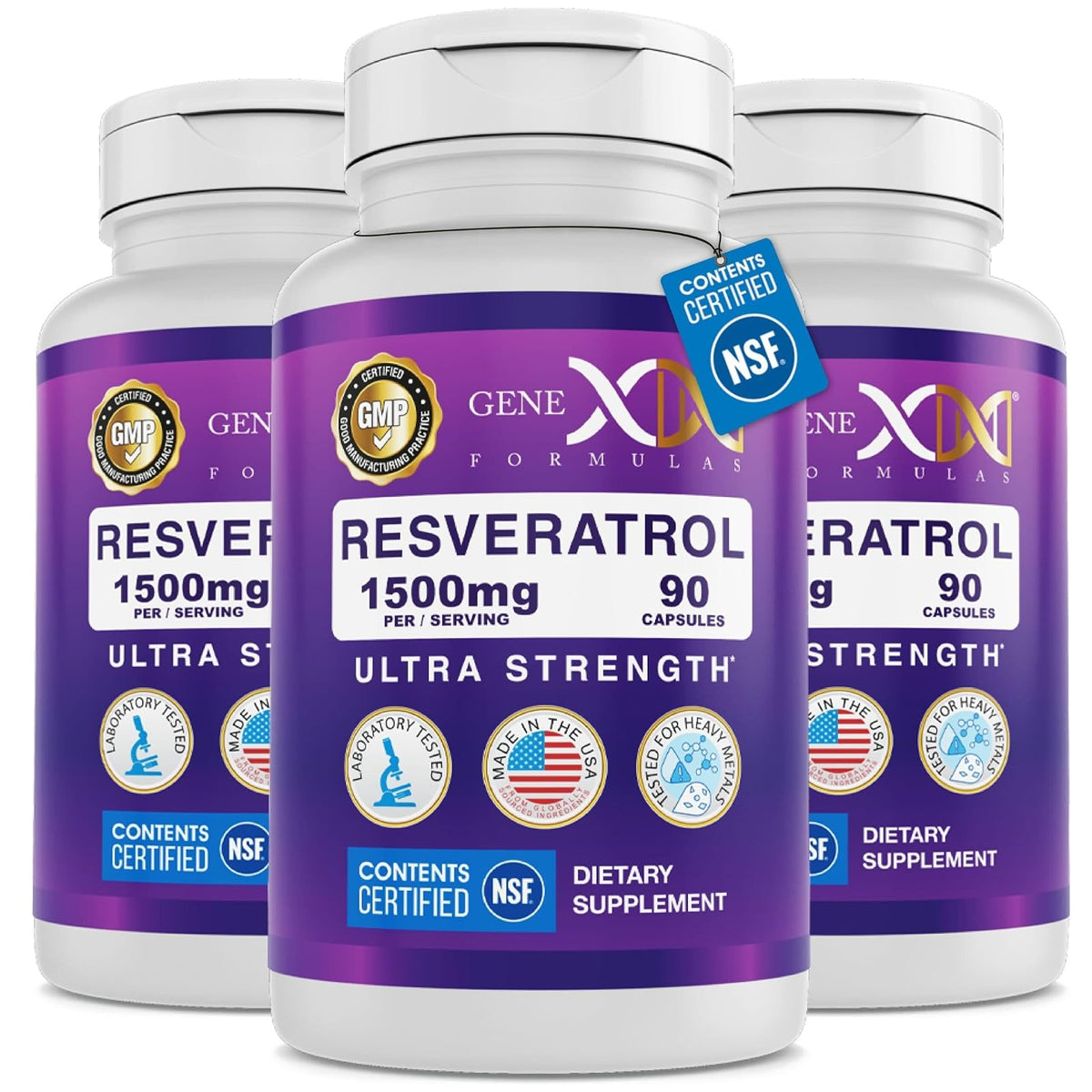 Genex Formulas Resveratrol 1500 mg supplement