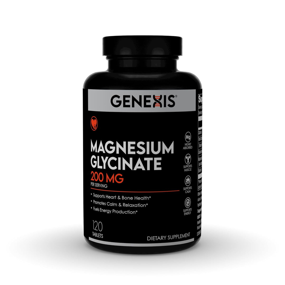Genexis Magnesium Glycinate 200 mg tablets