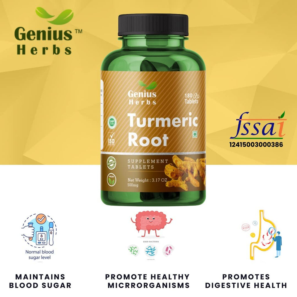 Genius Herbs turmeric for immune support
