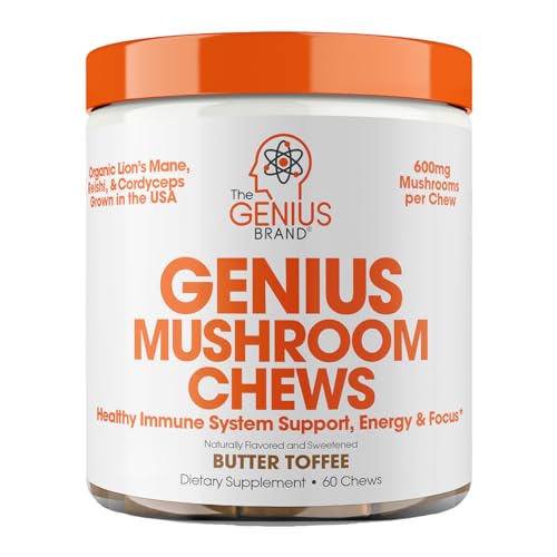 Genius Mushroom Chews Butter Toffee flavour