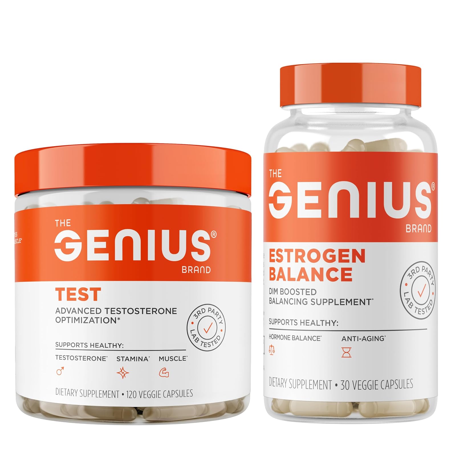 Genius Test testosterone booster capsules