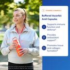 Gentle buffered ascorbic acid for sensitive stomachs