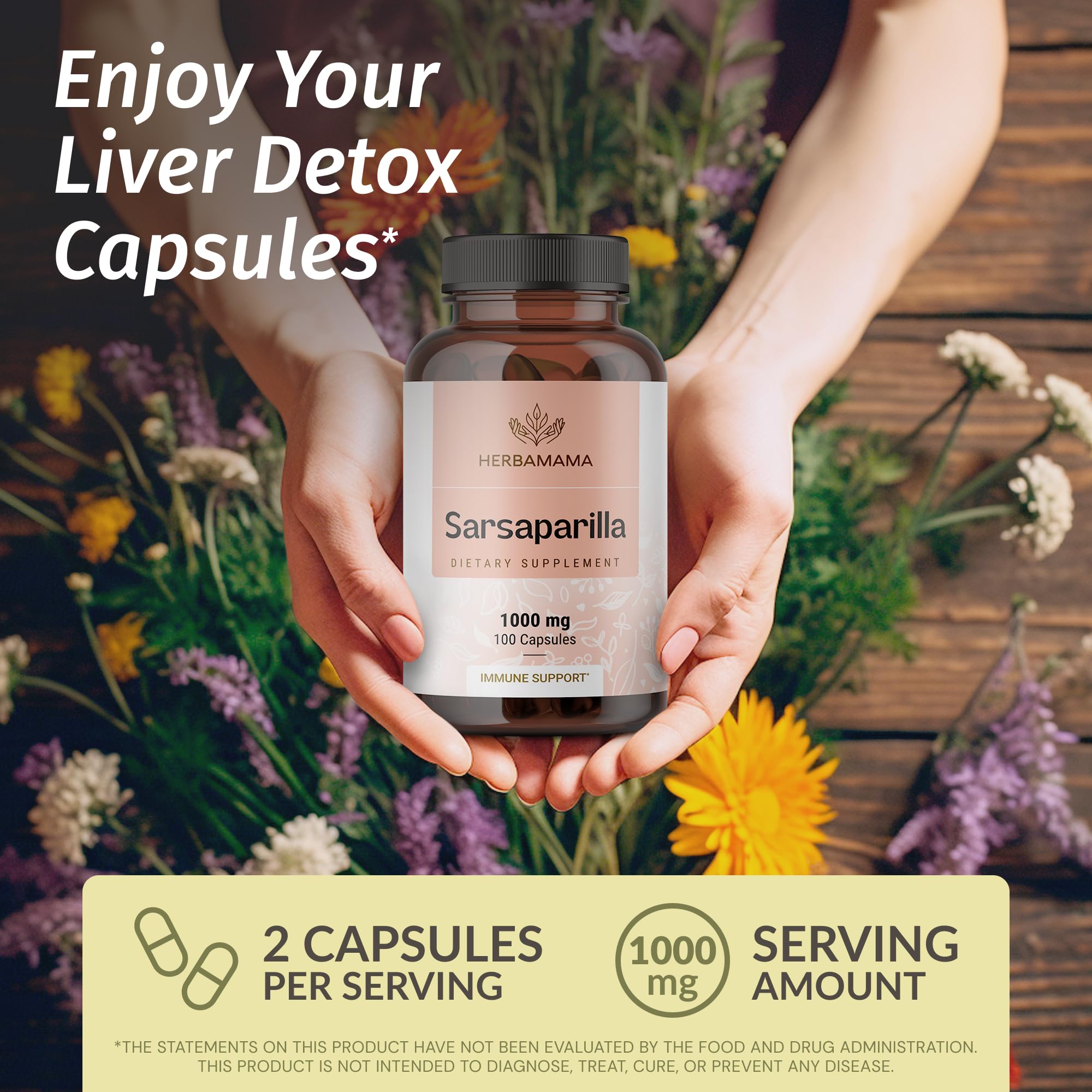 gentle detox herbal capsules 1000 mg