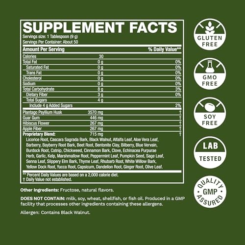 gentle detox herbal fiber blend